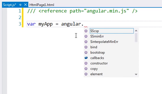 How to get intellisense angularjs in visual studio?
